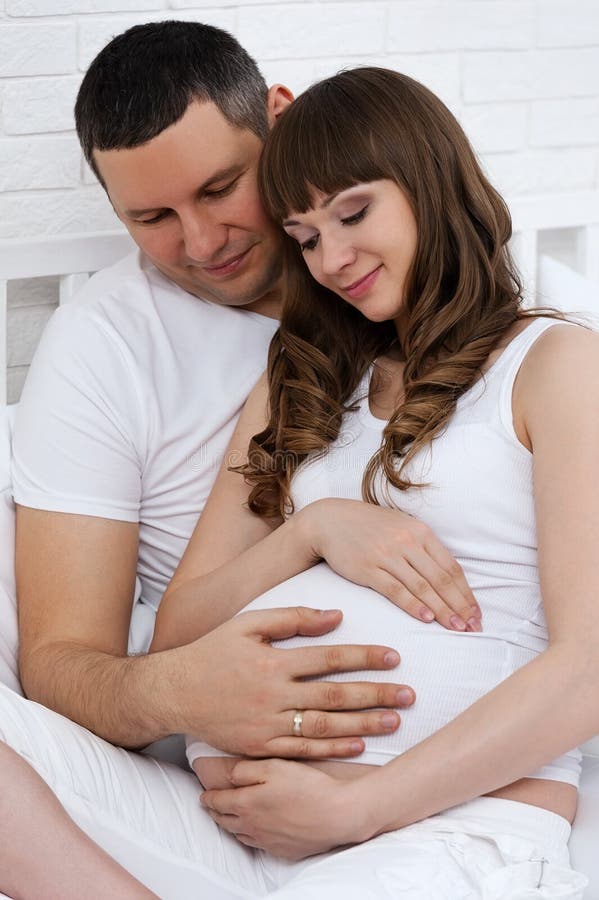 Young Expecting Parents Preparing for Newborn Baby Stock Image - Image ...