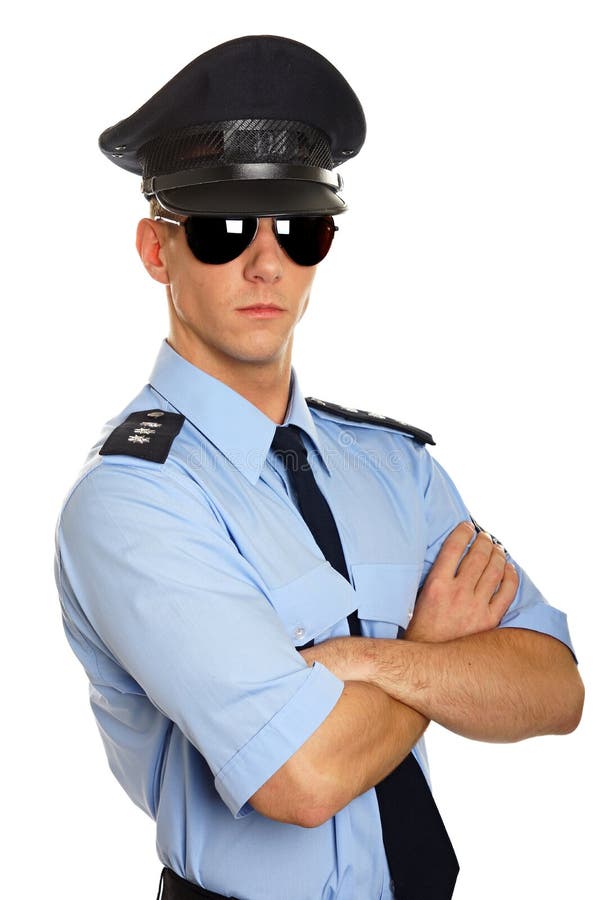 Standing policeman stock photo. Image of officer, business - 40384740