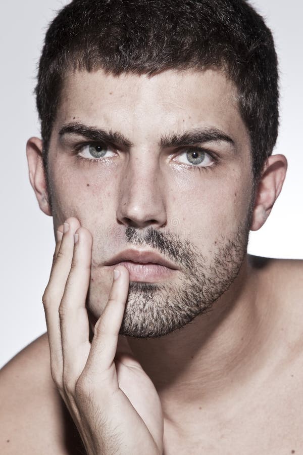 Portrait of Young Serious Man Stock Photo - Image of confidence ...