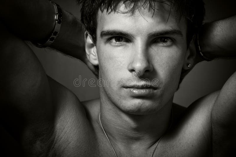 Close Up Portrait of Man with Deep Eyes Stock Photo - Image of deep ...