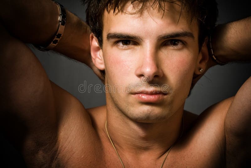 Close Up Portrait of Man with Deep Eyes Stock Photo - Image of deep ...