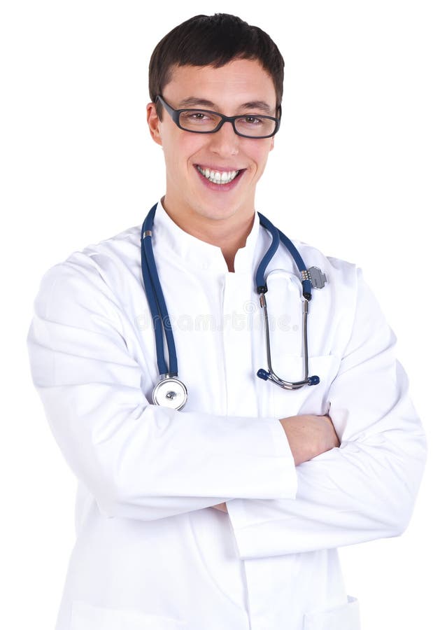 Portrait of a Young Smiling Doctor Stock Photo - Image of nurse ...