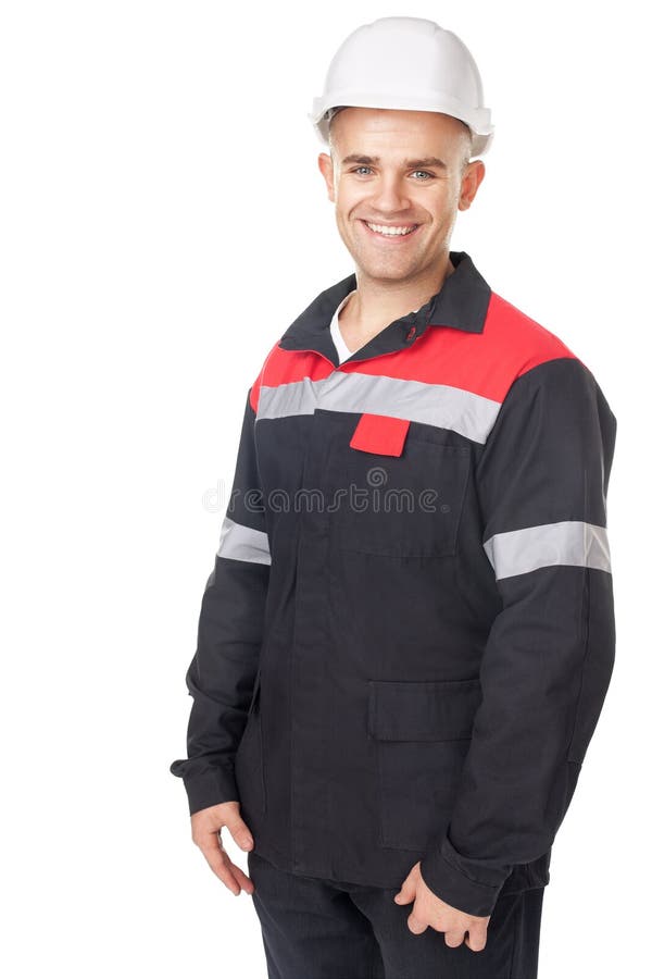 Portrait of Young Smiling Engineer Stock Photo - Image of caucasian ...
