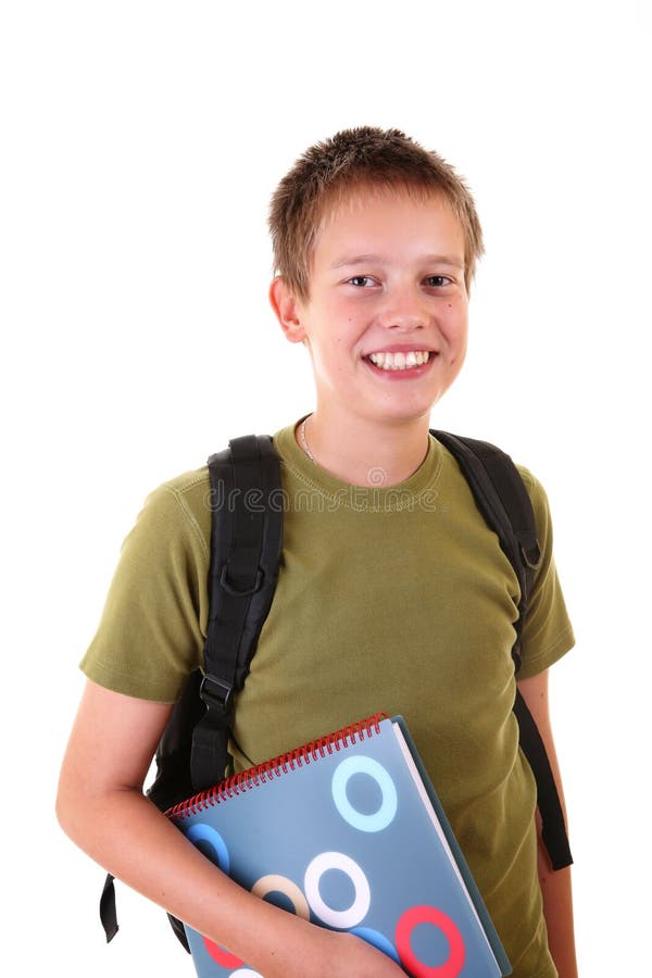 Portrait of a Young Student Smiling Stock Photo - Image of person ...