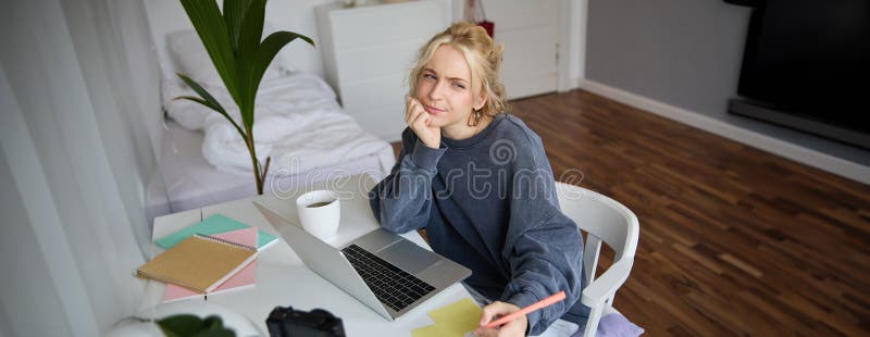 Girl Doing Video Something Her Stock Photos - Free & Royalty-Free Stock ...