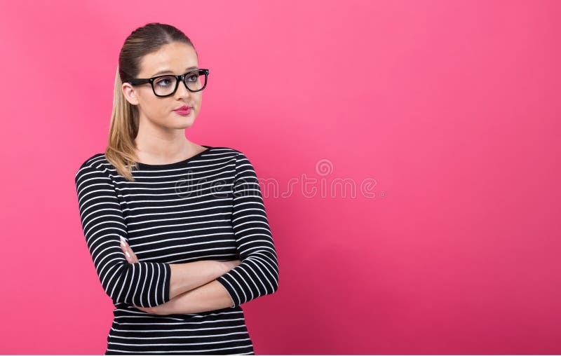 1,721 Portrait Woman Solid Color Background Stock Photos - Free ...