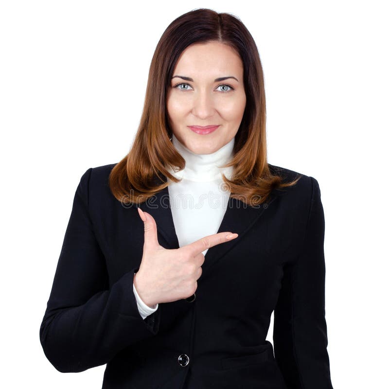 Portrait of Young Woman Showing Figures with Her Fingers Stock Photo ... Portrait of Young Woman Showing Figures with Her Fingers Stock Photo ...