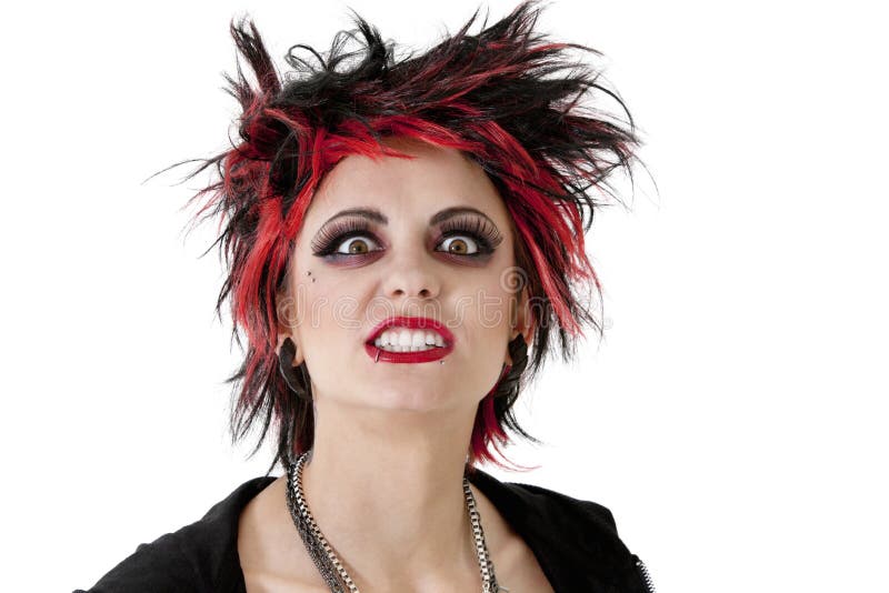 Portrait of Young Female Tailor Stitching Cloth on Sewing Machine Over ...