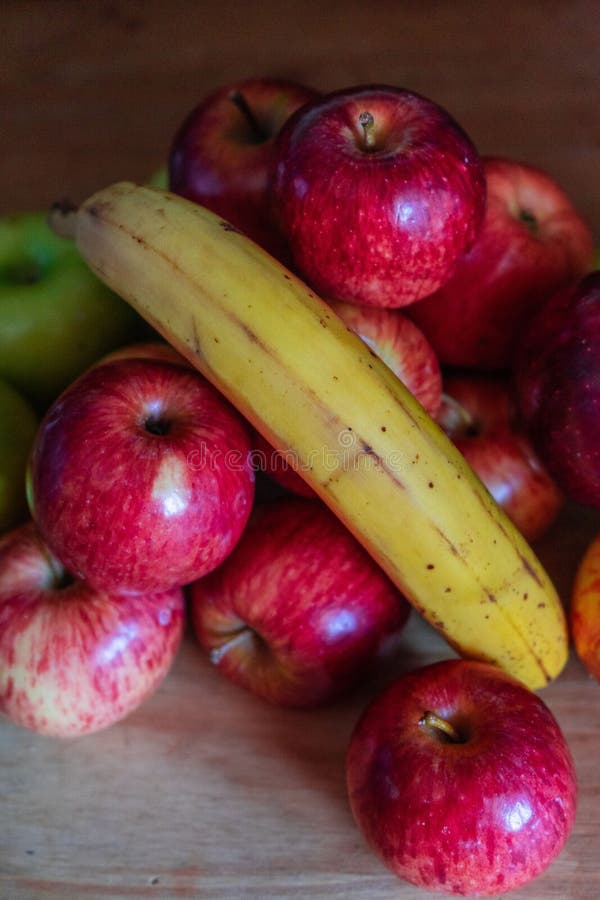 Portraits of Apples. Concept of Stacked Fruits. Stock Photo - Image of ...