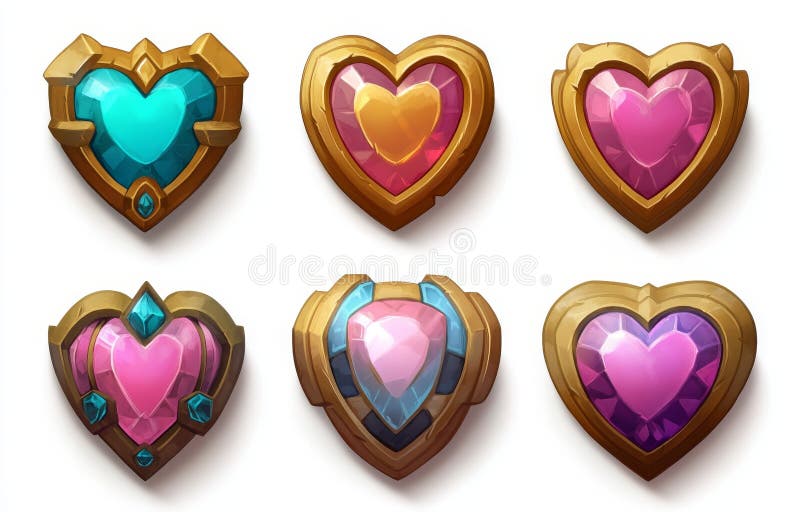 A Portrayal of Circular and Square Metal Buttons, Adorned with ...