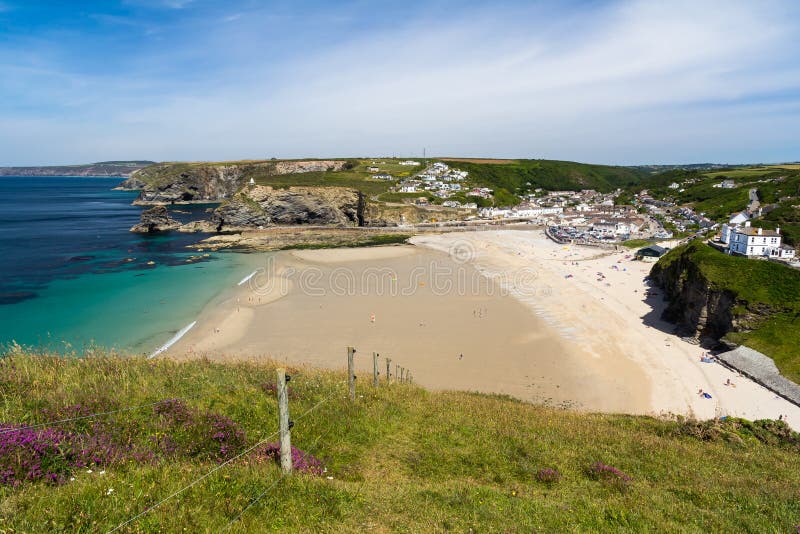 Portreath Cornwall England stock photo. Image of portreath - 42514814