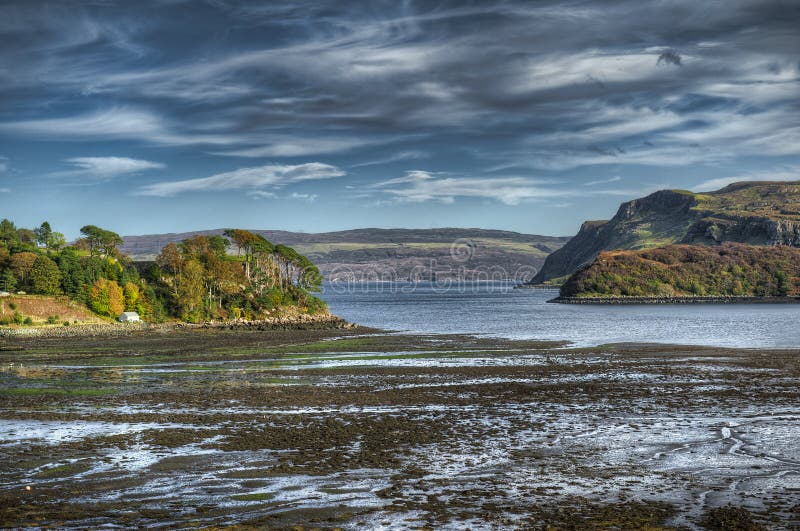 Portree city -in Scotland stock photo. Image of europe - 163933030