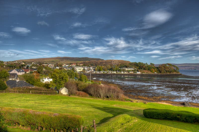 Portree City Loch Portree - Scotland Stock Image - Image of nature ...