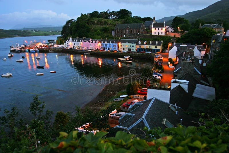Portree Harbor stock image. Image of harbor, scotland - 4623603