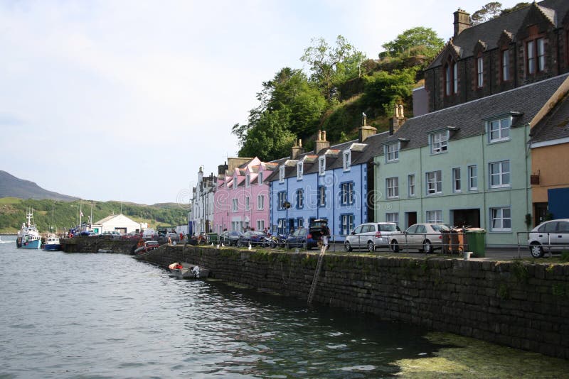 Portree.Isle of Skye.Scotland Stock Photo - Image of outdoors, blue ...