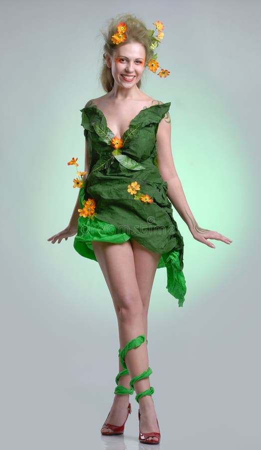 Portret van bosnimf stock foto. Image of erotisch, slavisch - 14513730