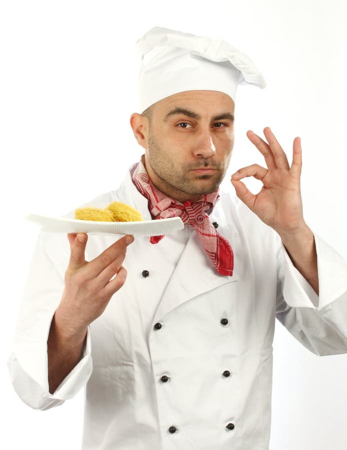 Chef-kok stock afbeelding. Image of voorbereiding, diner - 29870501