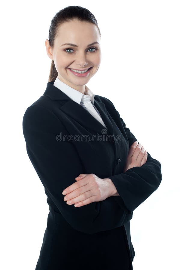 Portriat of Corporate Lady, Smiling Stock Photo - Image of lifestyle ...