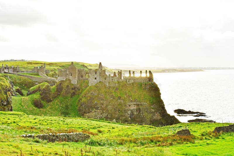 Portrush Northern Ireland - September 15 2022 : Dunluce Castle Stock ...