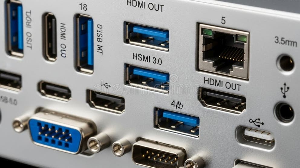 Different Port Types Stock Illustrations – 377 Different Port Types ...