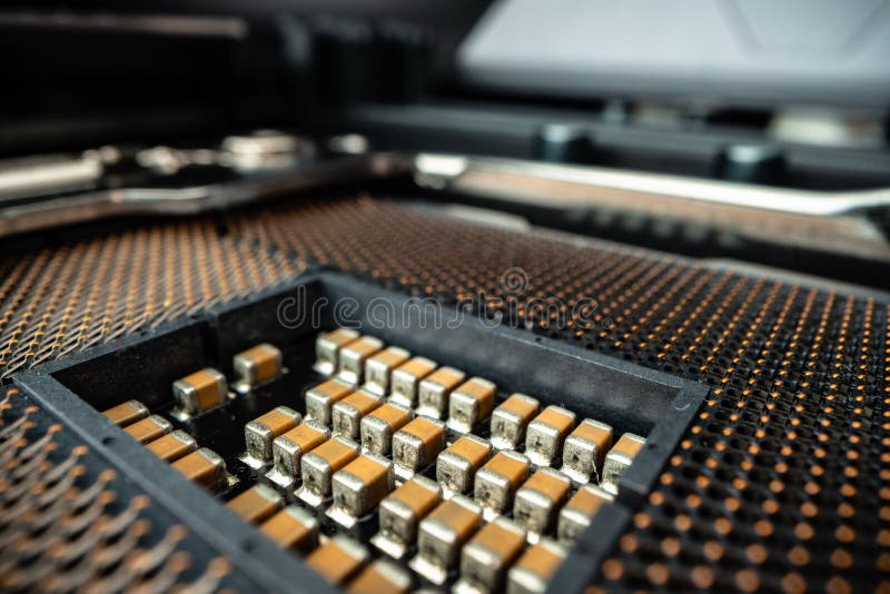 Ports and Outputs at Computer System Unit Macro Stock Image - Image of ...