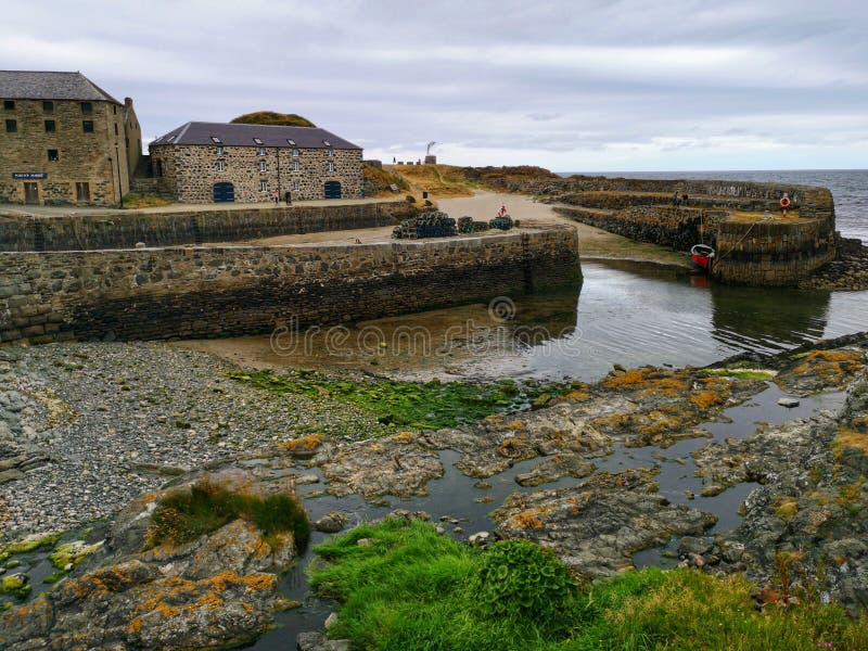 Portsoy stock image. Image of harbour, view, portsoy - 120957137