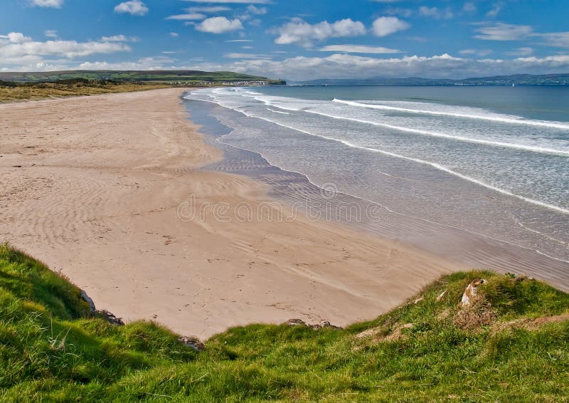 Downhill Strand stock photo. Image of atlantic, ireland - 5555826
