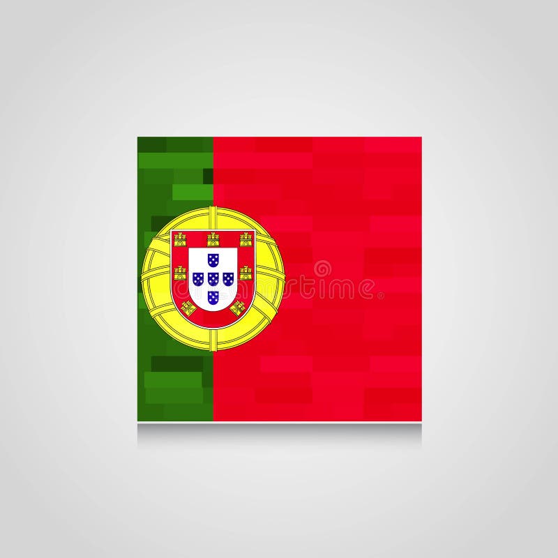 Portugal Abstract Flag Background Stock Vector - Illustration of june ...