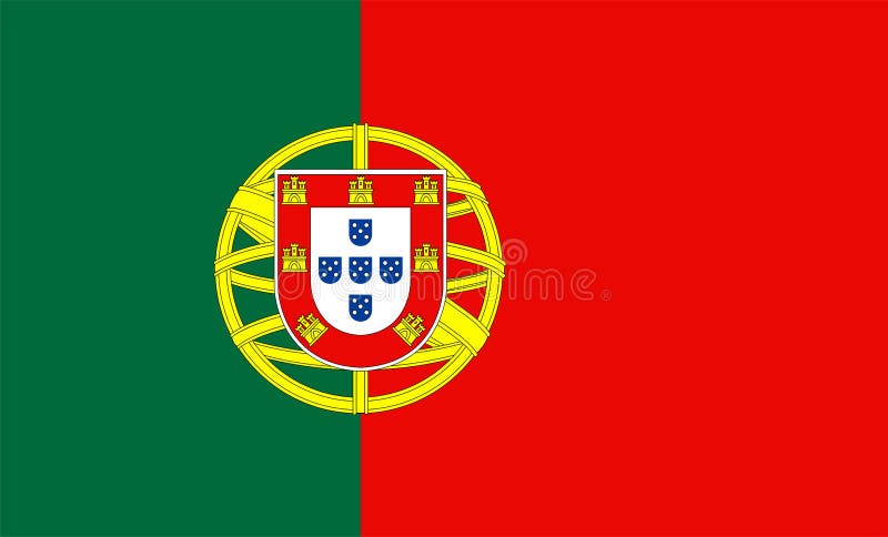 Portugal Flag Design Vector Stock Vector - Illustration of flag, europe ...