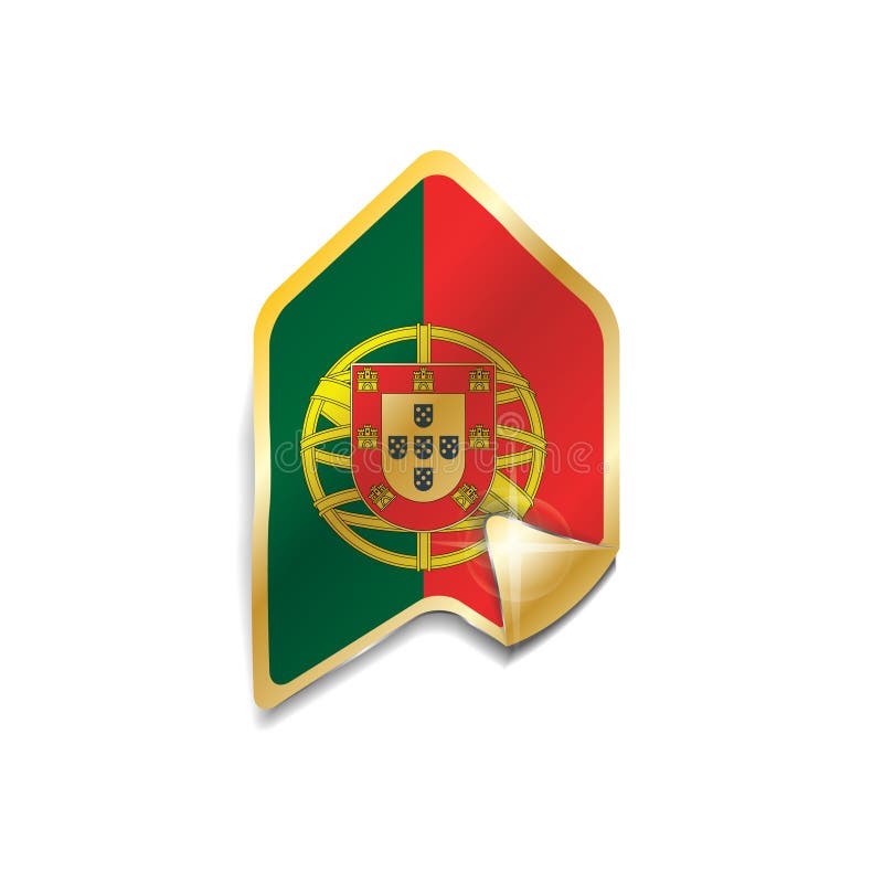 Portugal Flag Sticker. Vector Illustration Decorative Design Stock ...