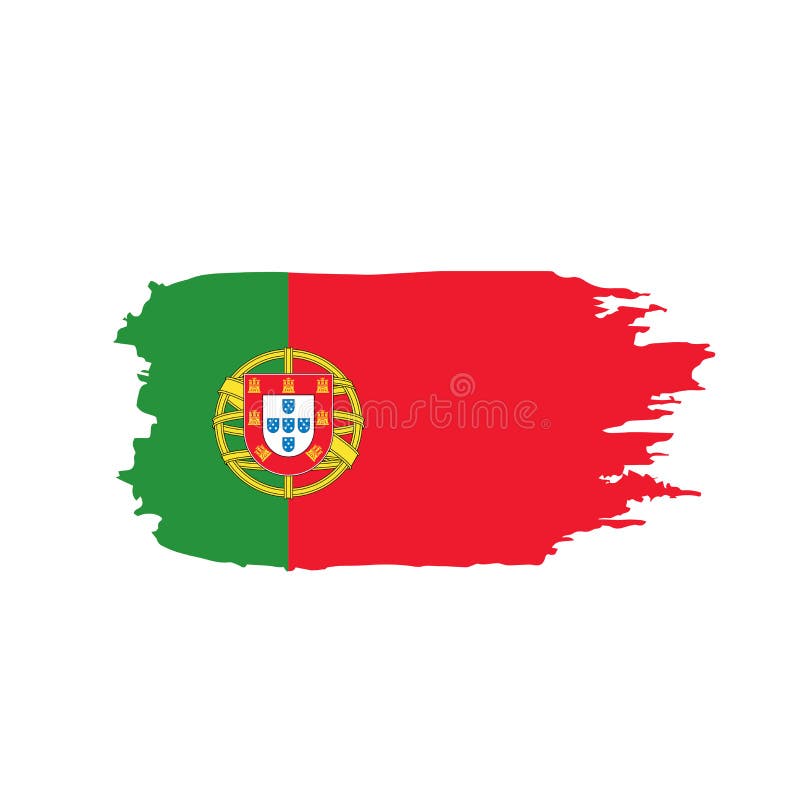 Portugal Flag, Vector Illustration Stock Illustration - Illustration of ...