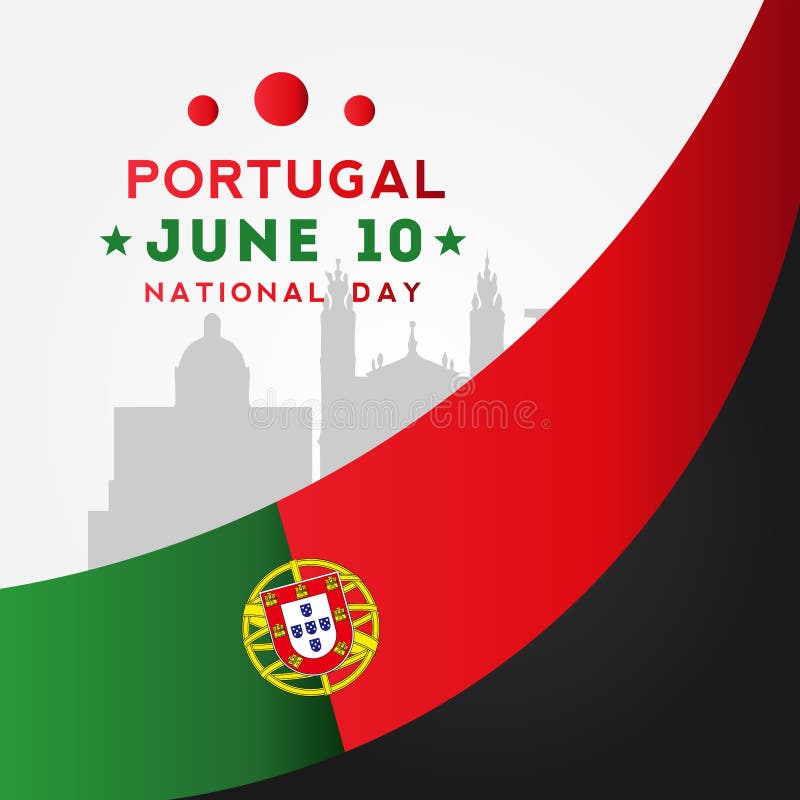 Portugal Independence Day Vector Design Illustration Stock Vector ...