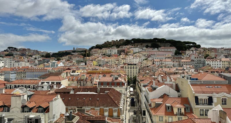 Panoramic View of Lisbon from the High Observation Point in Lisbon ...