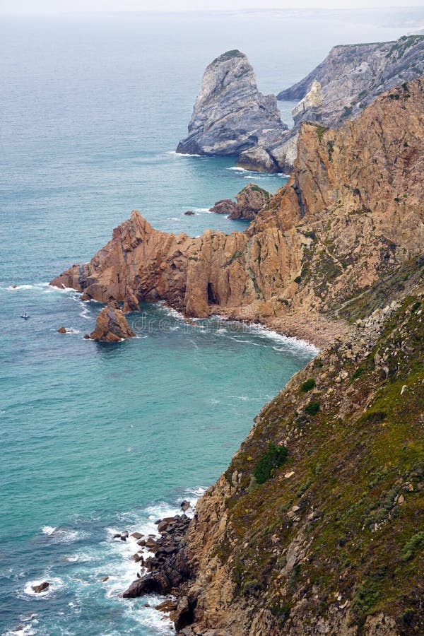 Portugal, Lissabon, Cascais, Cabo DA Roca Stockfoto - Bild von ...