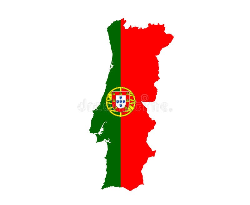 Portugal Flag National Europe Emblem Map Icon Vector Stock Vector ...