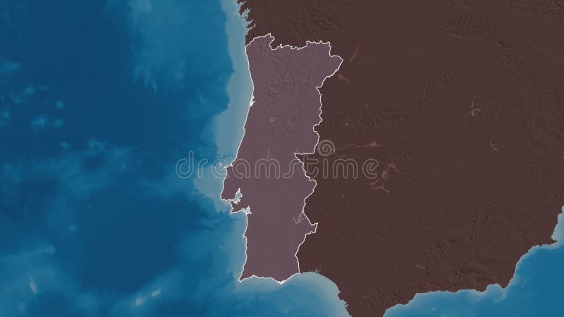 Portugal - Overview. Administrative Stock Illustration - Illustration ...
