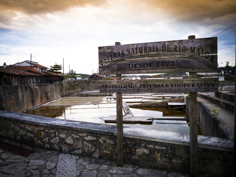 Portugal Rio Maior Salt Mine Editorial Stock Image - Image of farm ...