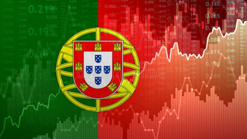 Portugal Stock Market Growth and Financial Data Visualization Stock ...