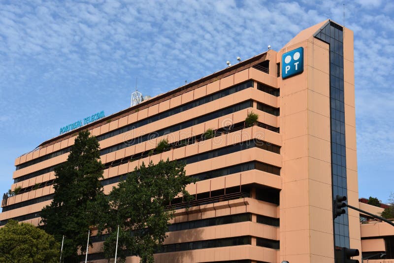 Portugal Telecom logo obraz stock editorial. Obraz złożonej z logowie ...