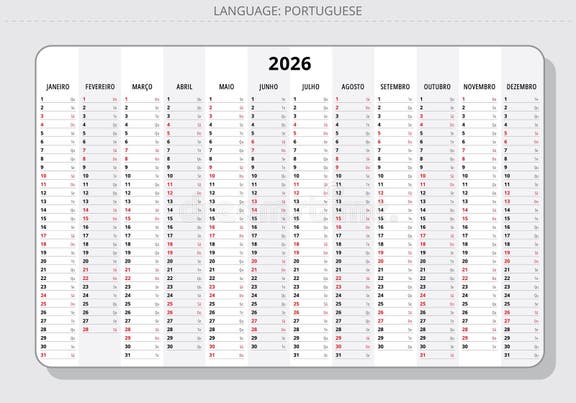 2026 Calendar Printable Portugal Stock Photos - Free & Royalty-Free ...