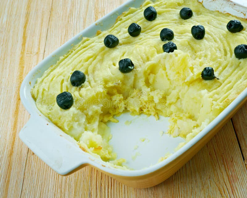 Portuguese Cod Fish Casserole Stock Image - Image of potatos, lunch ...