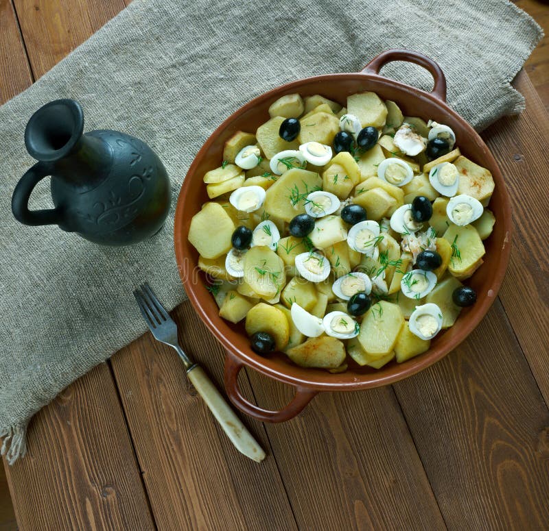 Portuguese Cod Fish Casserole Stock Photo - Image of meal, stew: 75526456