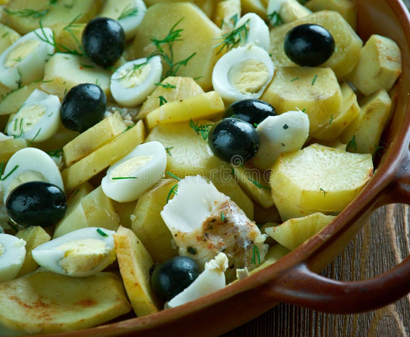 Portuguese Cod Fish Casserole Stock Image - Image of fish, portuguese ...