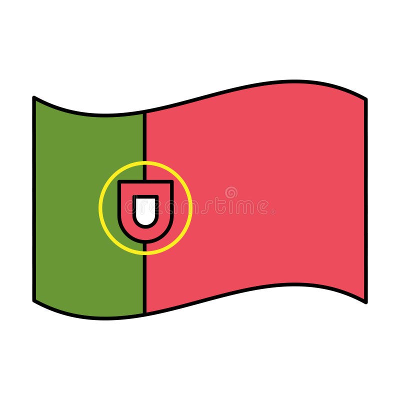 Portuguese Flag Vector Icon Element Illustration Stock Vector ...