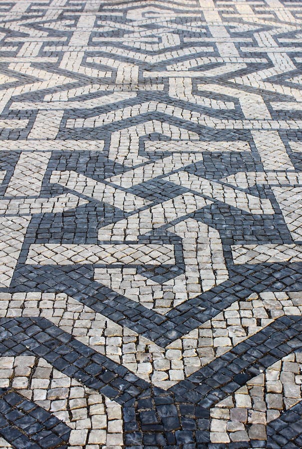 Sao Paulo Brazil Classic Sidewalk Pattern Stock Photo - Image of ...