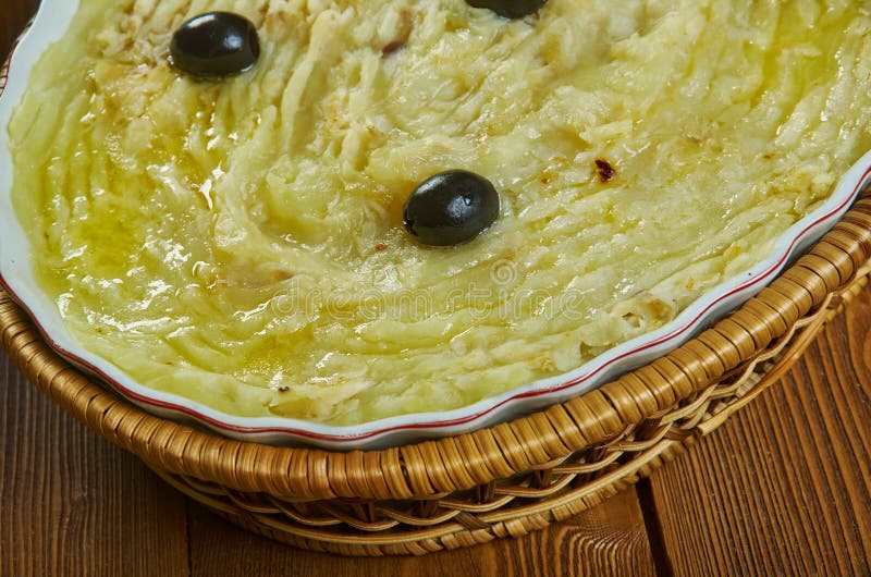 Portuguese Salt Cod and Potato Casserole Stock Image - Image of gourmet ...