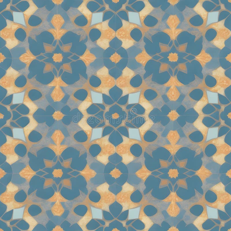 Portuguese Seamless Tile Pattern Design Generated by Ai Stock ...