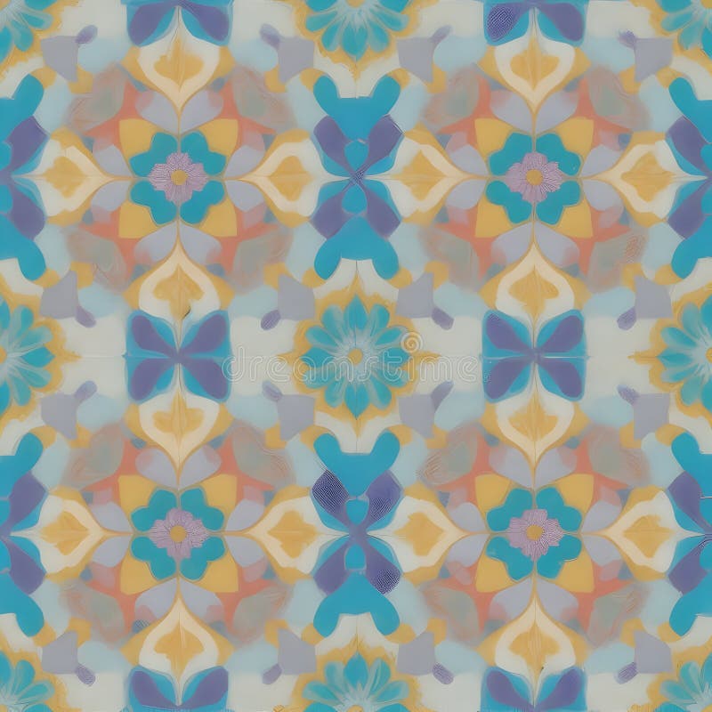 Portuguese Seamless Tile Pattern Design Generated by Ai Stock ...