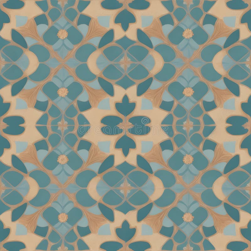 Portuguese Seamless Tile Pattern Design Generated by Ai Stock ...