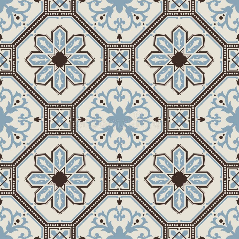 Portuguese Tile Vector Pattern Stock Vector - Illustration of ...